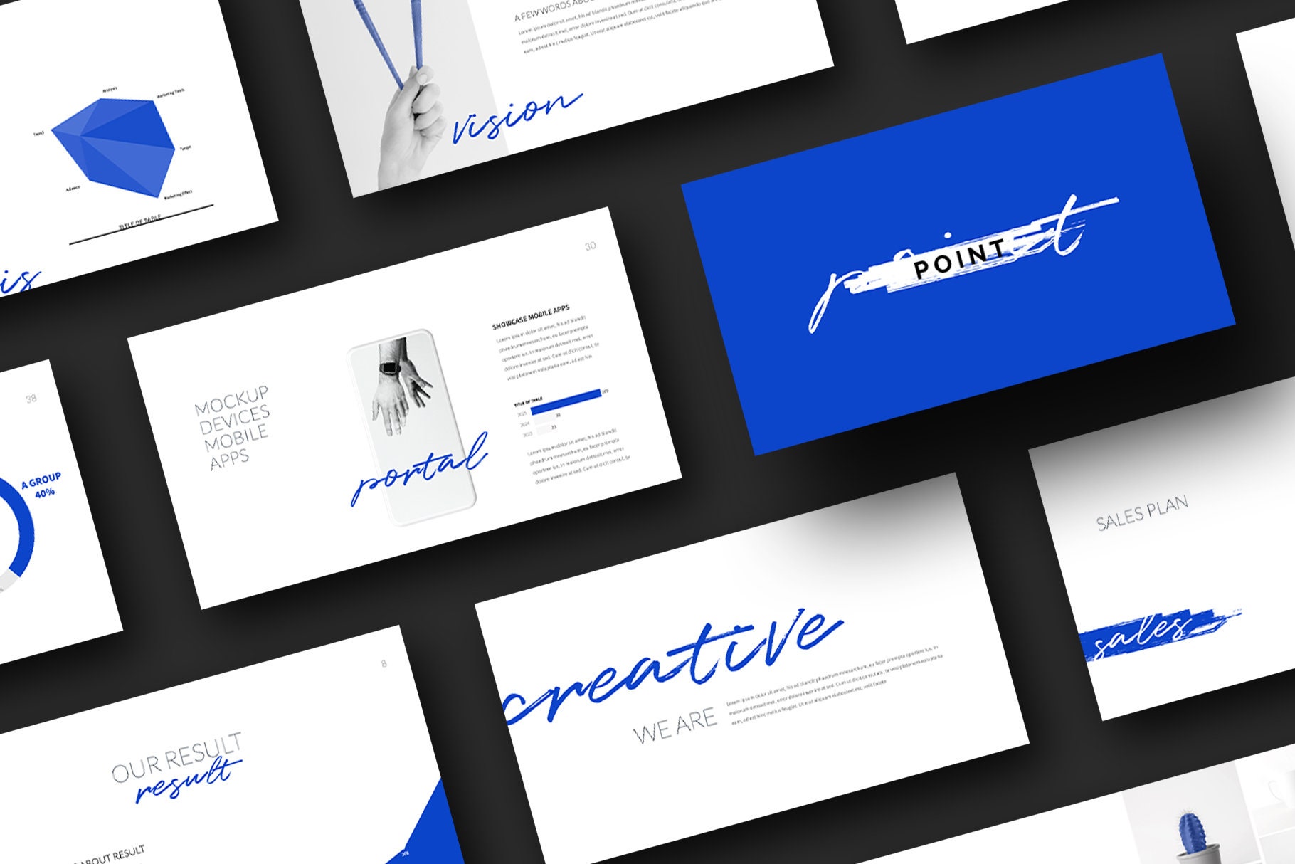 Point Powerpoint Template Minimalist Pitch Deck Design for Business ...