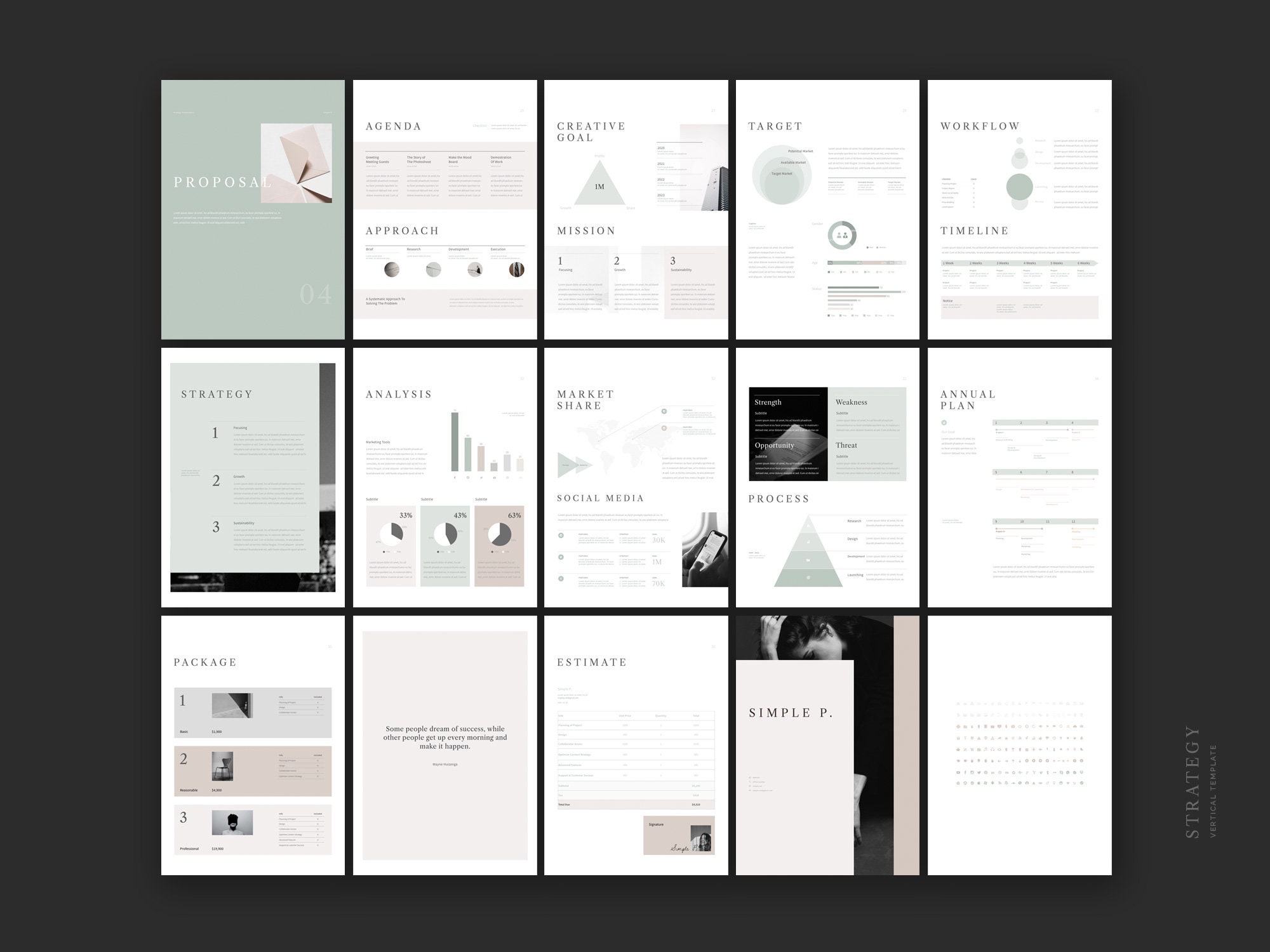 Professional Strategy Presentation Bundle Includes 2 - Etsy
