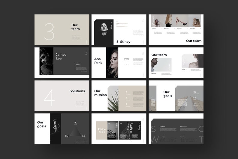 Simple P. Aesthetic Keynote Template Perfect for Portfolios and Proposals - Etsy