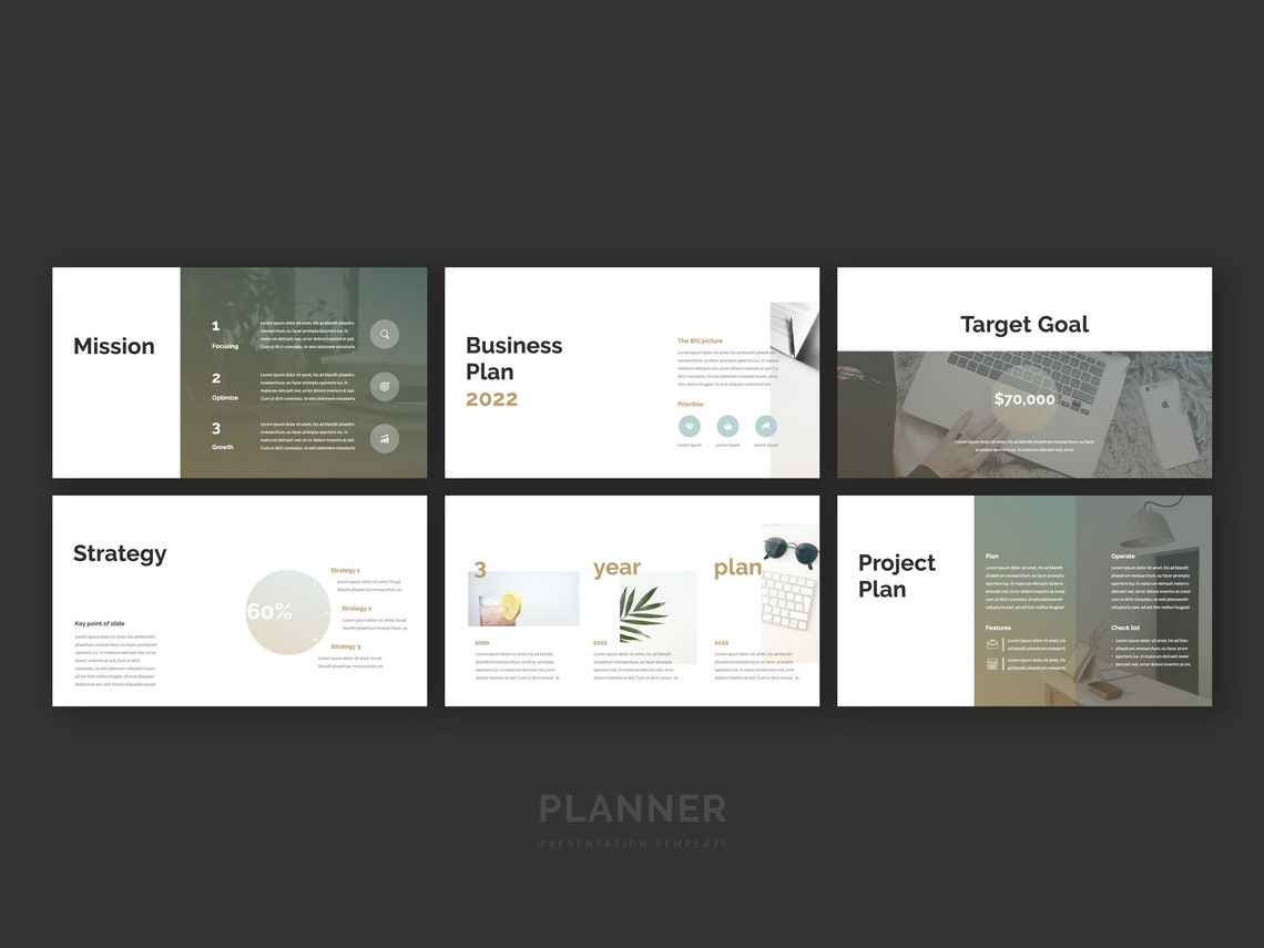 Planner Powerpoint Template - Etsy