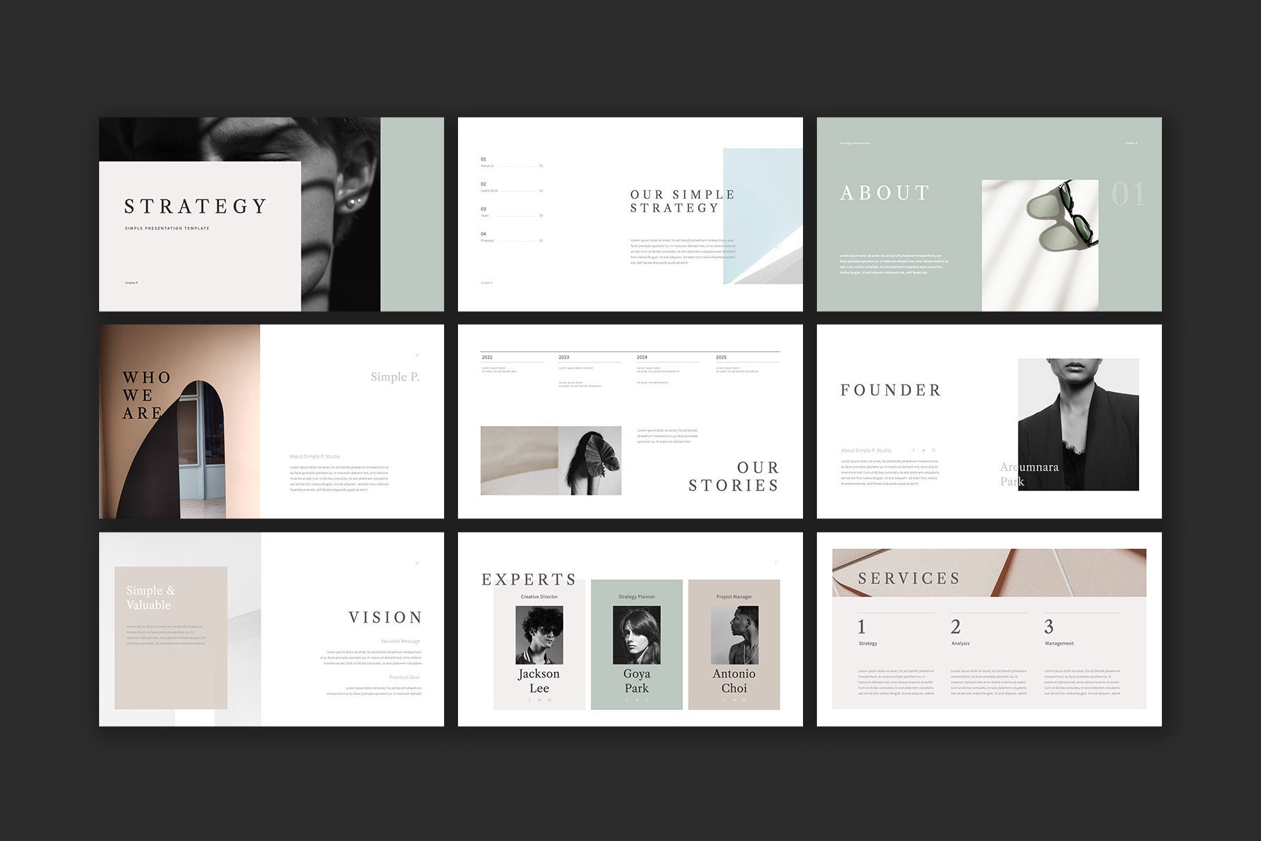 Professional Strategy Presentation Bundle Includes 2 Templates - Etsy