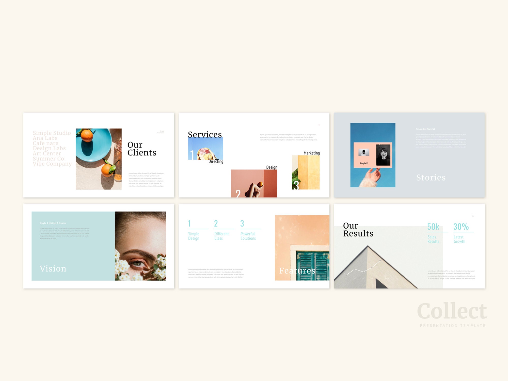 Collect Powerpoint Template - Etsy