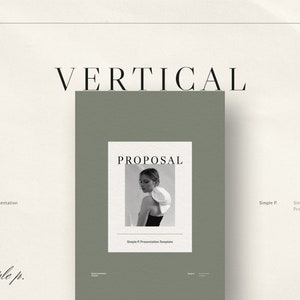 Proposal Vertical Template A4 Simple Design Clean Diagram Layout Ready ...