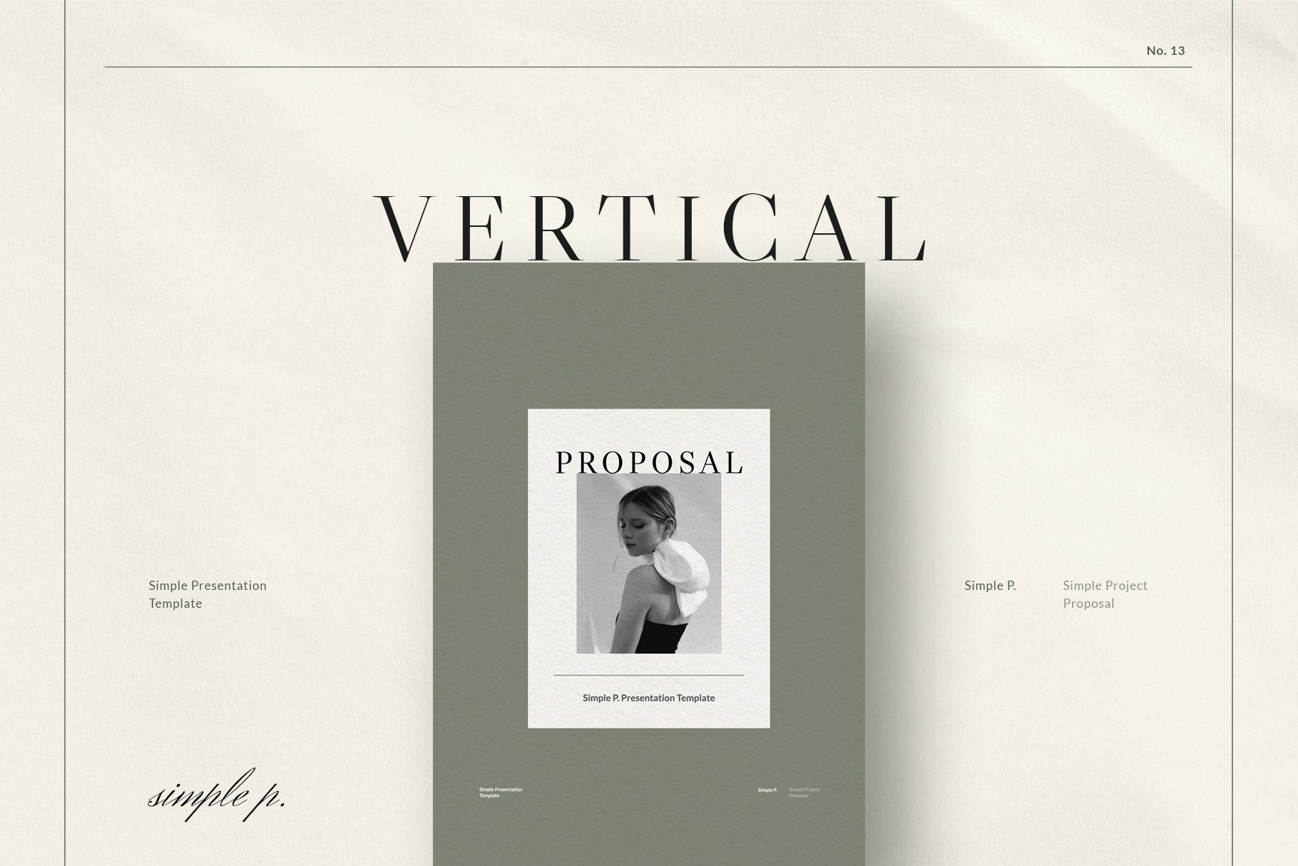 Proposal Vertical Template A4 Simple Design Clean Diagram Layout Ready ...