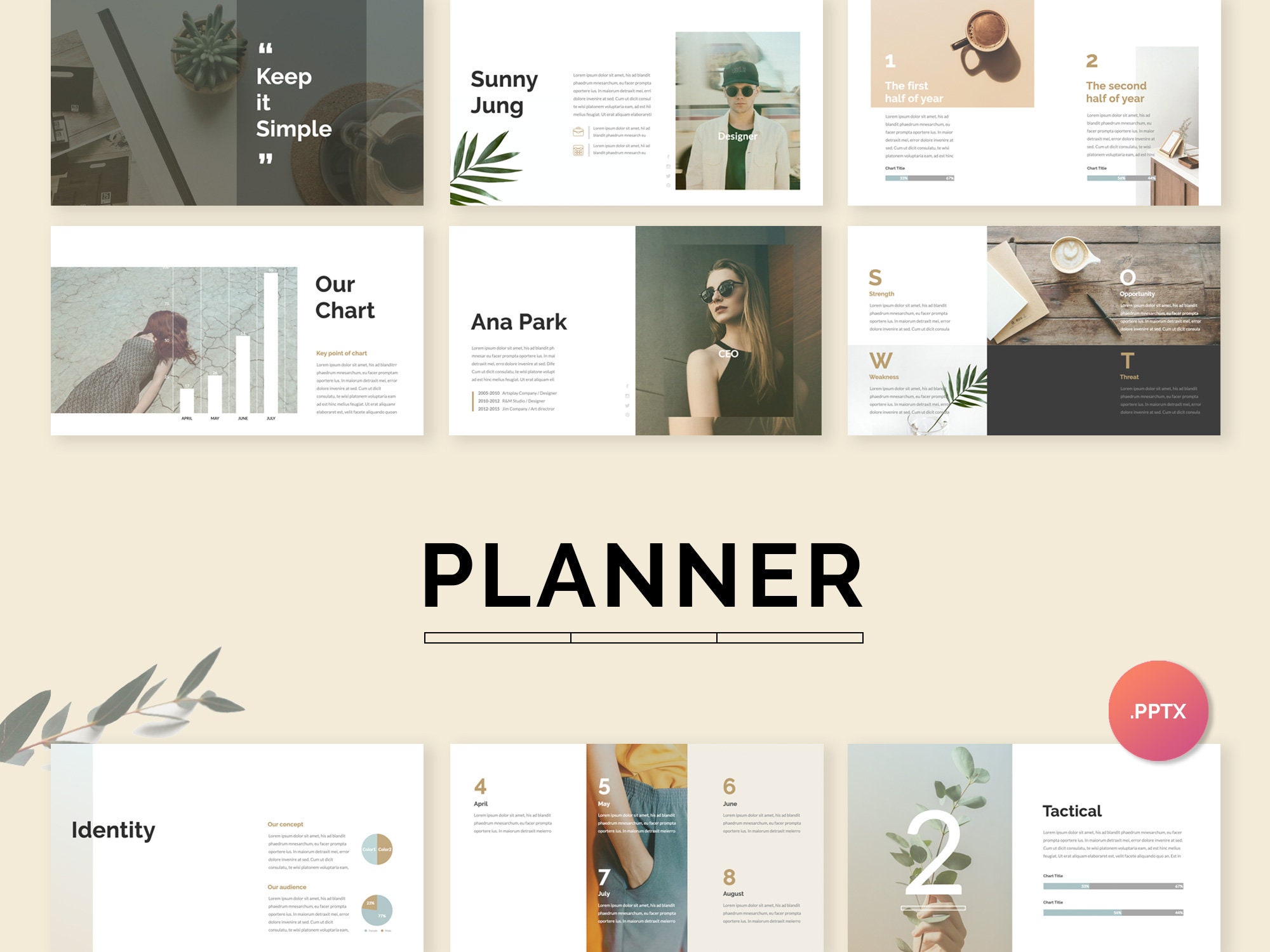 Planner Powerpoint Template - Etsy