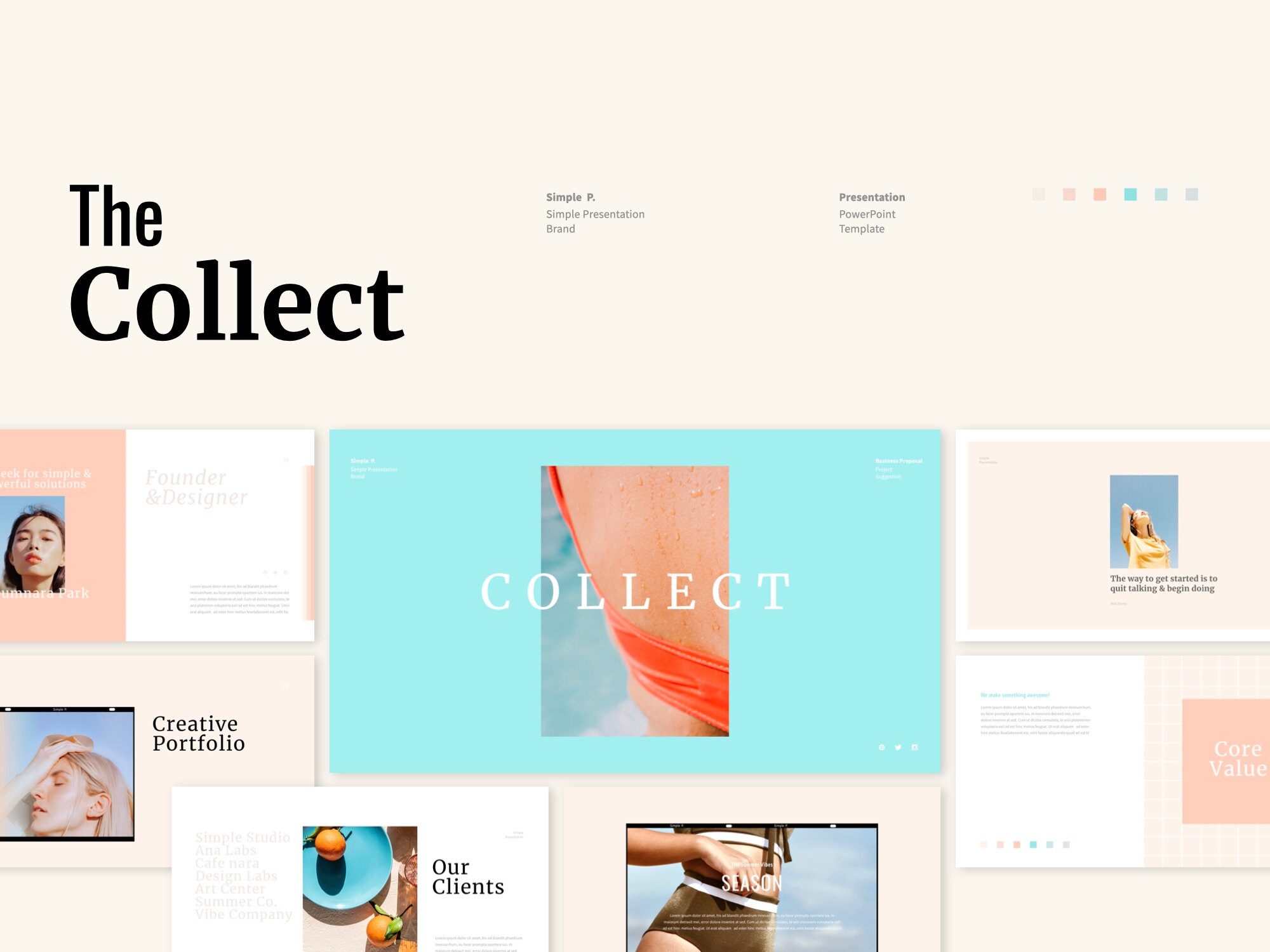 Collect Powerpoint Template - Etsy
