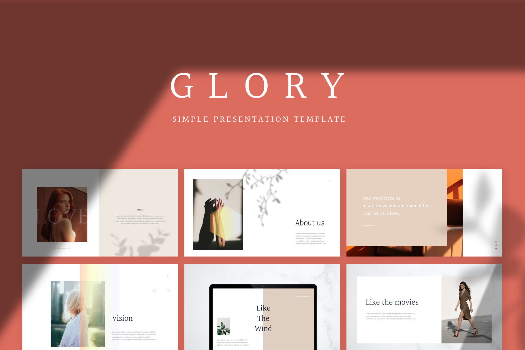Glory Powerpoint Template: Shine With Shadow Elements & Storytelling ...