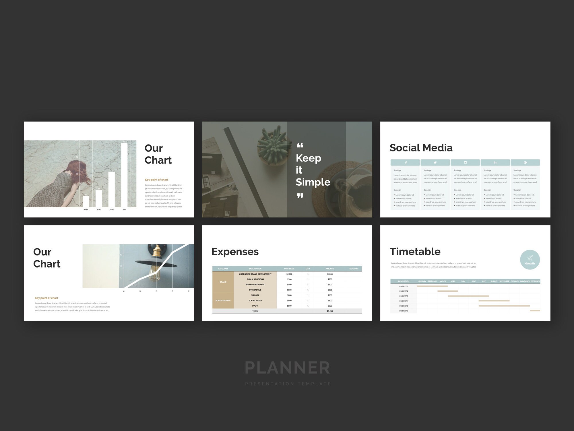 Planner Powerpoint Template - Etsy