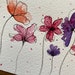 Handmade Watercolor Floral Card - Etsy