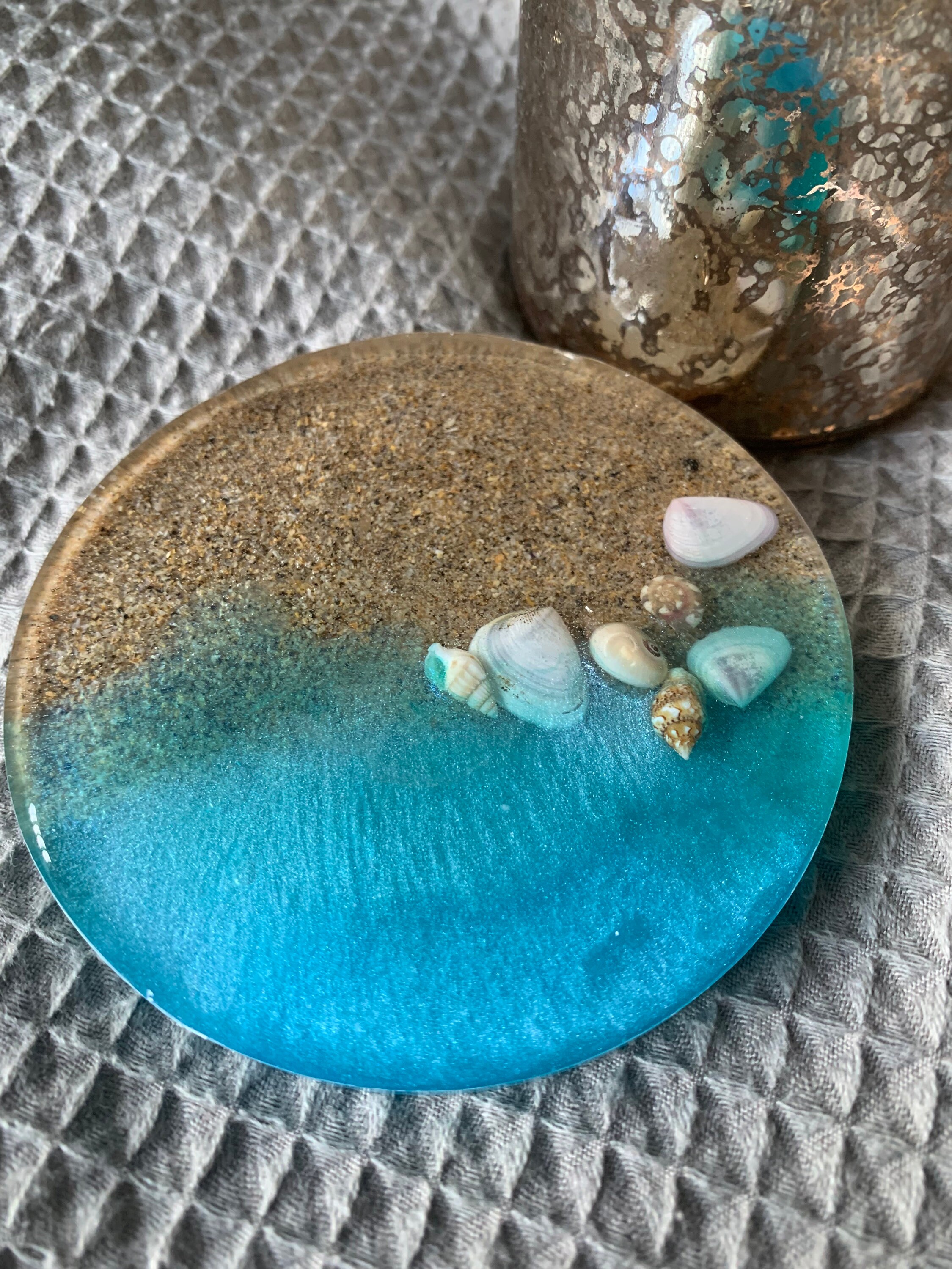 Beautiful Beach Theme Coasters. as Individual or a Full Set - Etsy UK