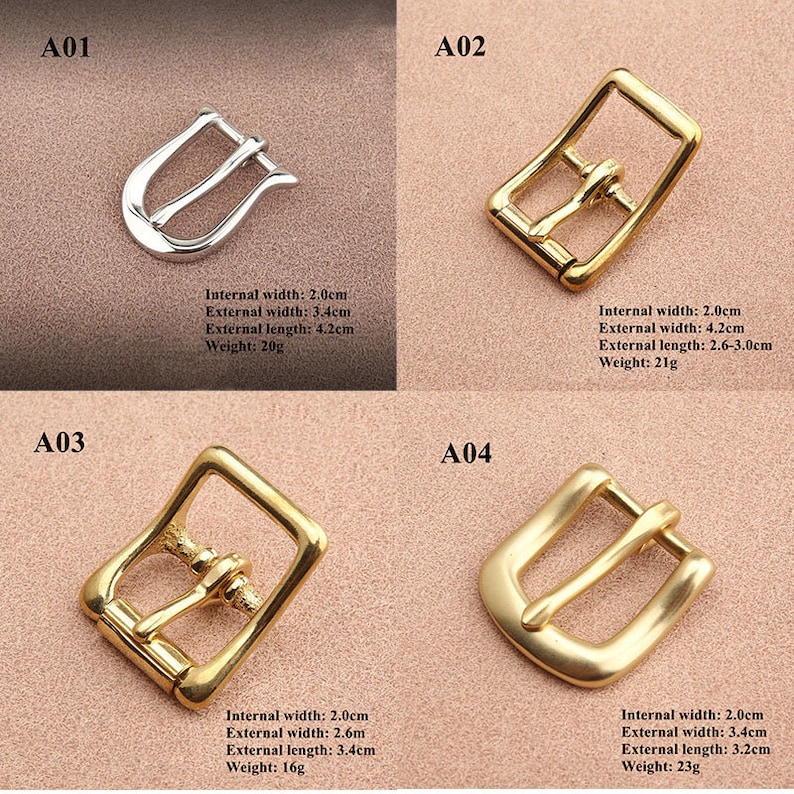 Pin Buckle Solid Brass Single Pin Buckle Hardware Accessories | Etsy