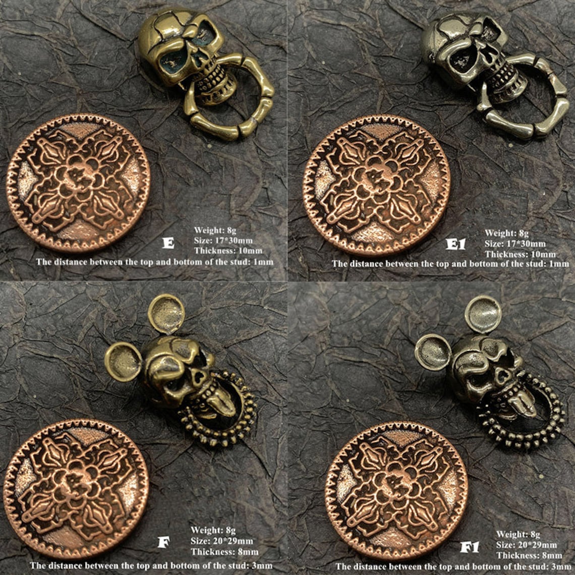 Brass Conchos Screw Back Leather Crafting Concho for Leather | Etsy