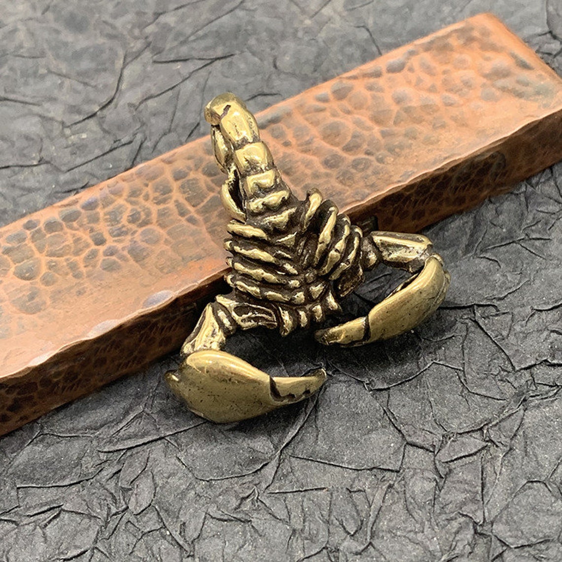 Brass Scorpion Pendant Key Chain Accessories for Men Women - Etsy UK