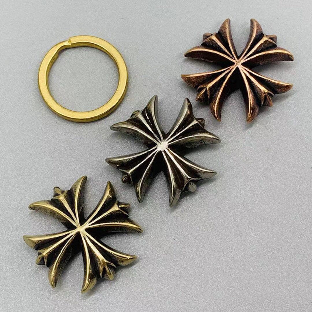 Brass Conchos Screw Back Retro Swastika Cross Pattern Leathercraft ...