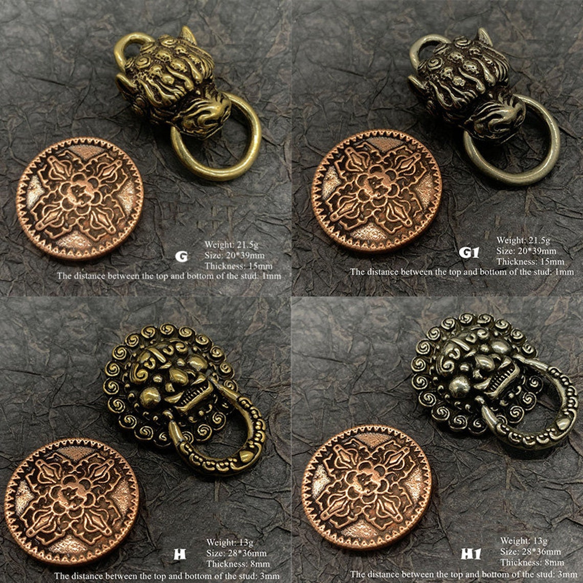 Brass Conchos Screw Back Vintage Leather Crafting Conchos | Etsy