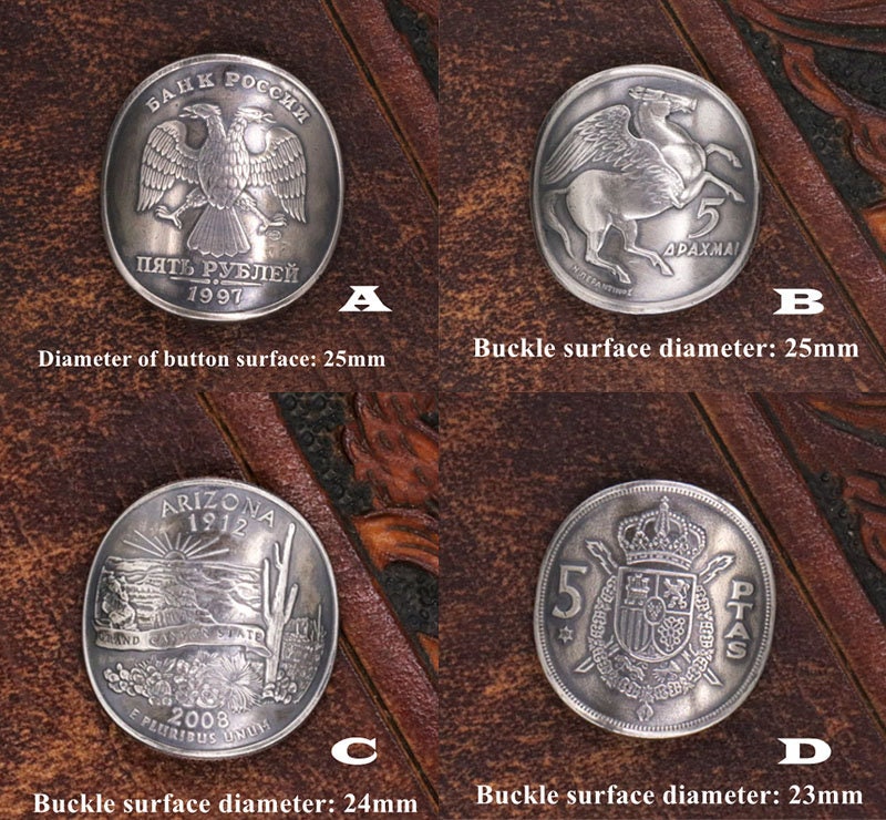 Concho Screw Back Coin Conchos Square Scarf Decorative Concho - Etsy