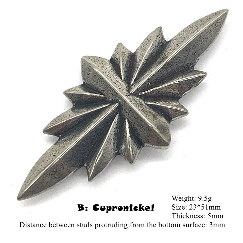 Brass Conchos Screw Back Vintage Thorn Crown Shape Leather Craft Saddle ...