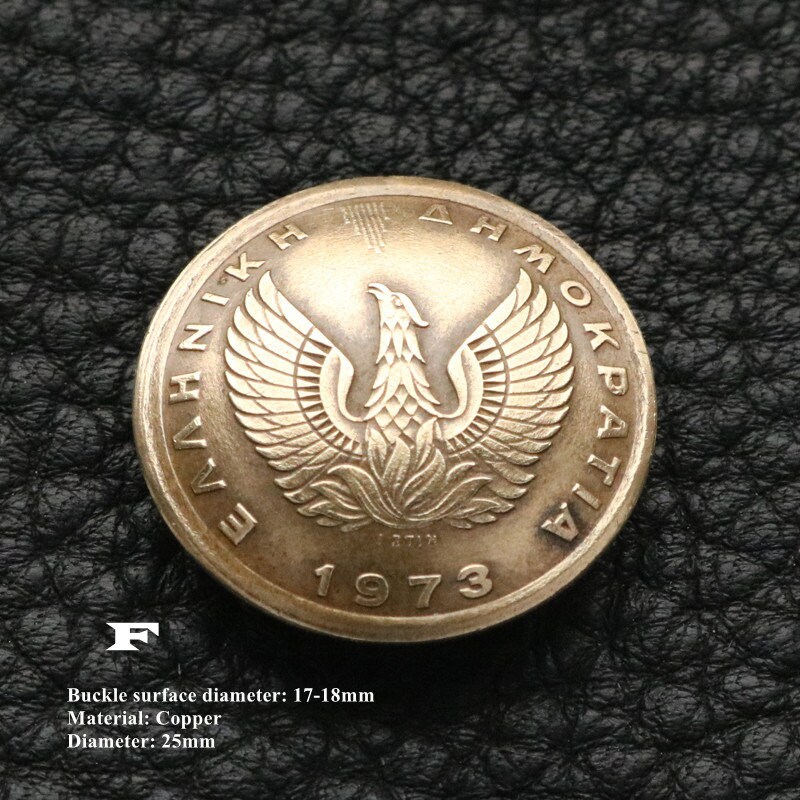 Brass Conchos Screw Back Vintage Coin Metal Shank Buttons | Etsy