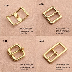Pin Buckle Solid Brass Single Pin Buckle Hardware Accessories for ...