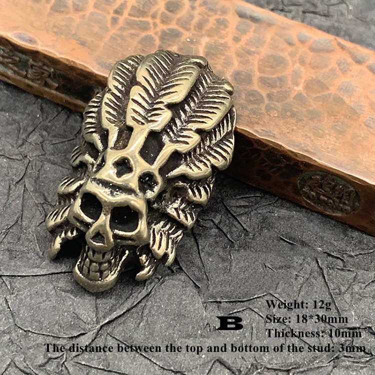 Brass Conchos Screw Back Indian Skull Concho Indian Head Tribal Chief ...