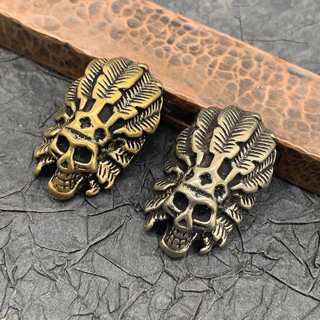 Brass Conchos Screw Back Indian Skull Concho Indian Head Tribal Chief ...