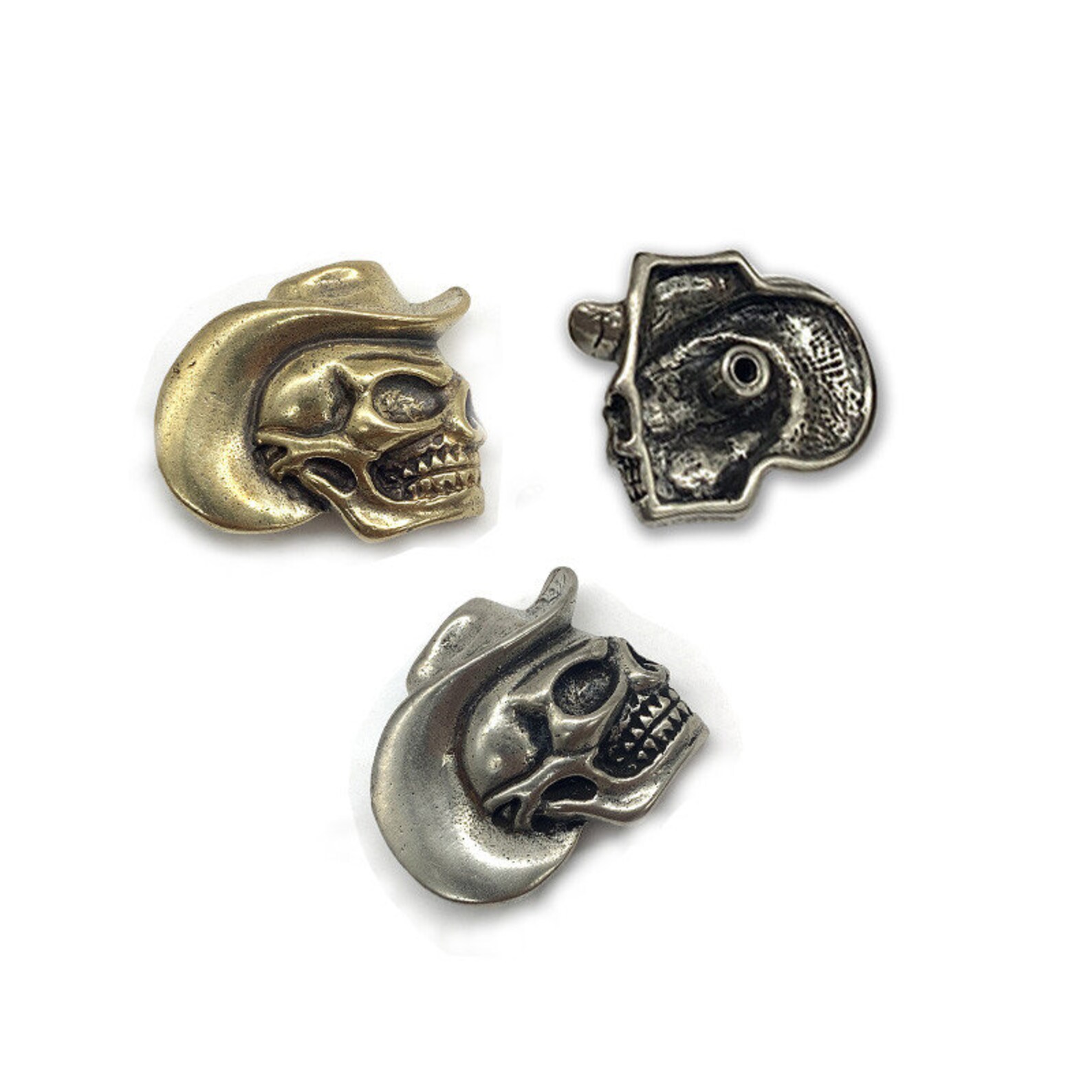 Brass Conchos Screw Back Vintage Skull Concho Decorative Rivet | Etsy