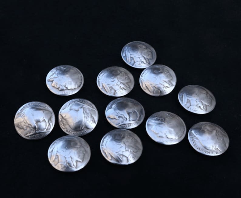 Brass Conchos Screw Back Buffalo Coin Style Indian Head Coin - Etsy