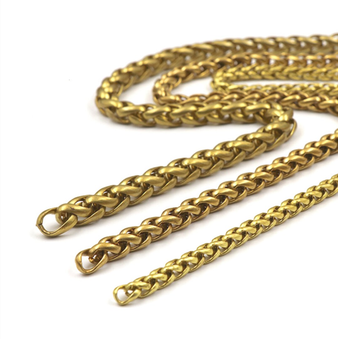 Solid Brass Twist Chain Key Connector Men Belt Pants Keychaintrousers ...