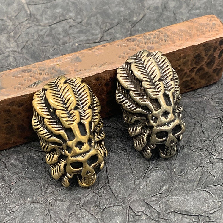 Brass Conchos Screw Back Indian Skull Concho Indian Head Tribal Chief ...