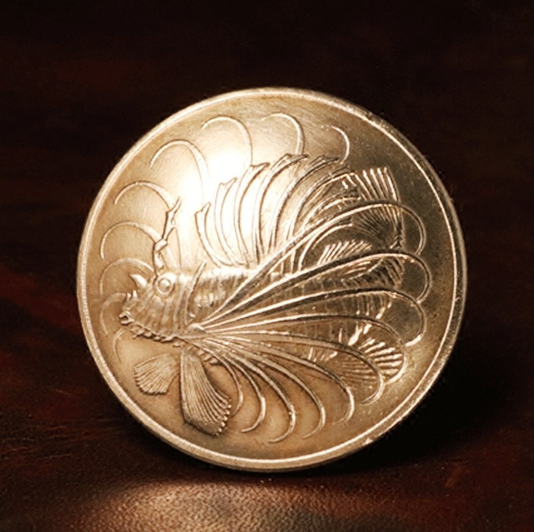 Brass Conchos Screw Back Vintage Flying Fish Pattern Leathercraft ...