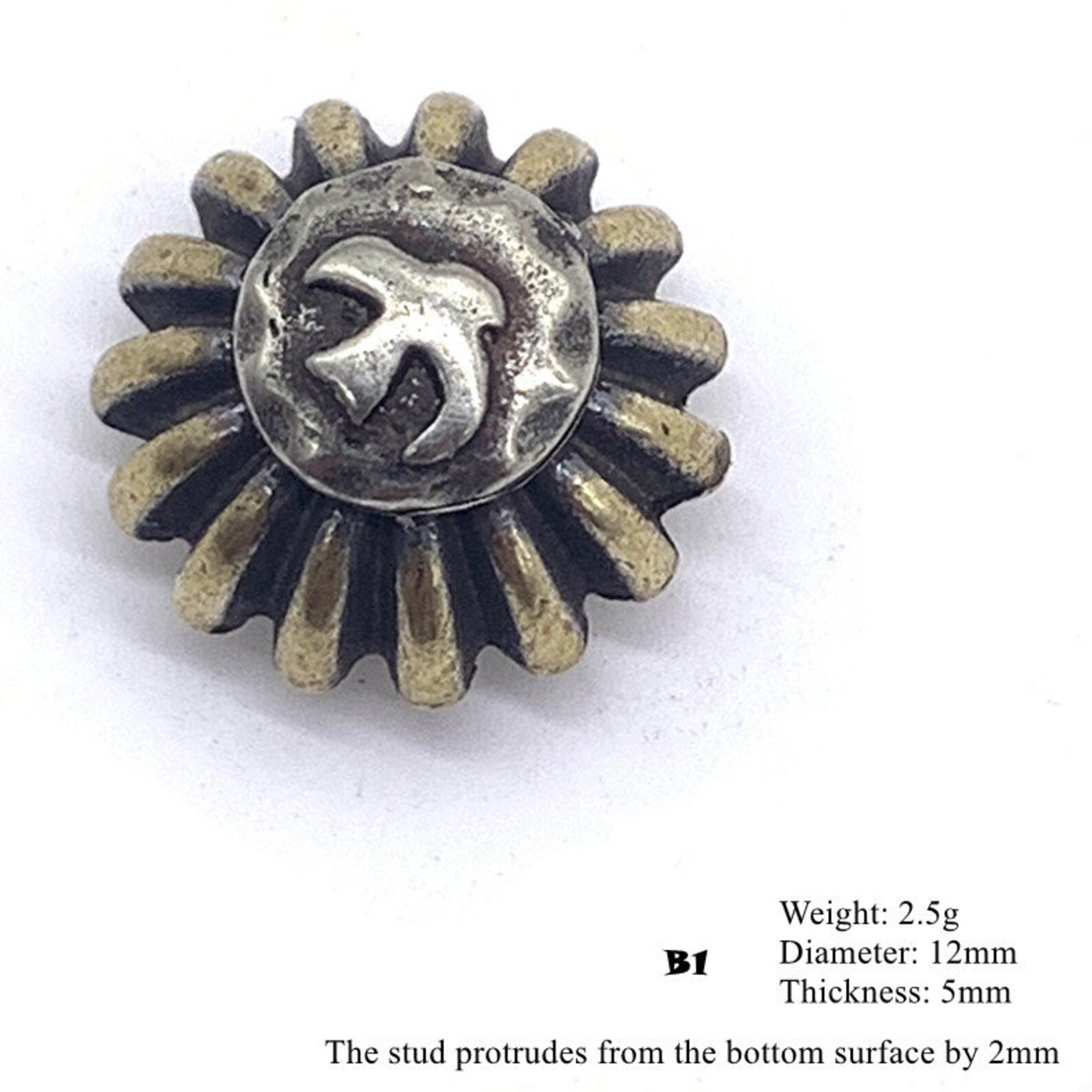 Brass Conchos Screw Back Vintage Western Saddle Tack - Etsy