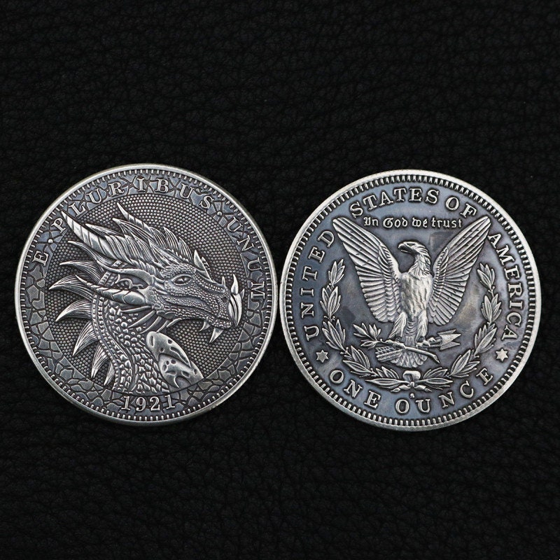 Brass Morgan Dollar Concho Conchos Screw Back Eagle Coin | Etsy