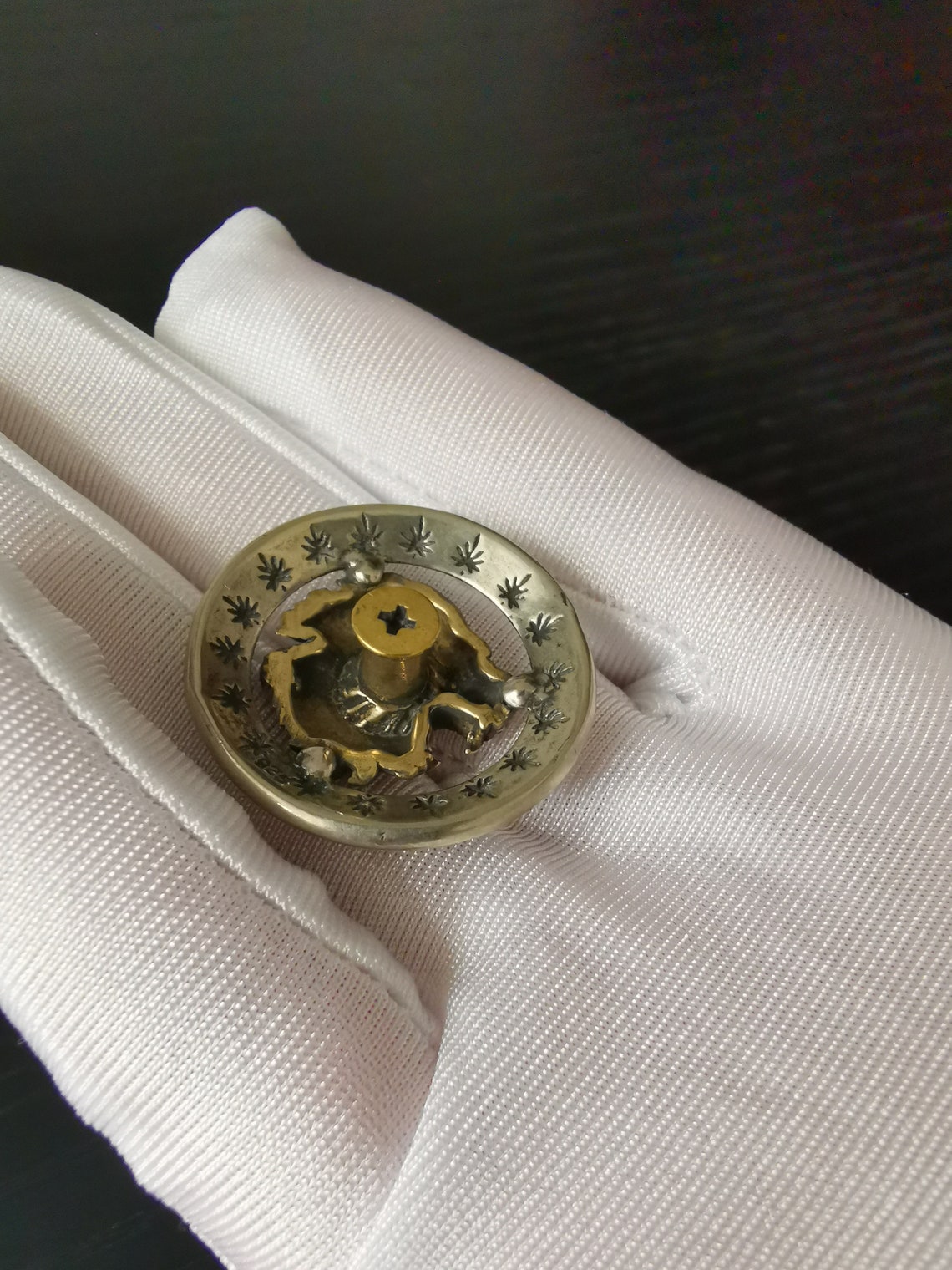 Leather Concho Brass Conchos Brass Rivets Accessories Stud | Etsy