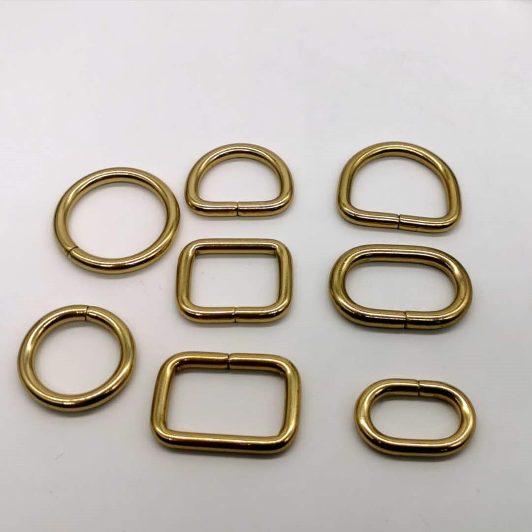 Brass D Ring Metal Non Welded D Ring for Hardware Luggage Bags Ring ...
