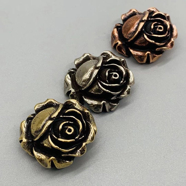 Brass Conchos Screw Back Vintage Wolf Head Leathercraft Concho - Etsy