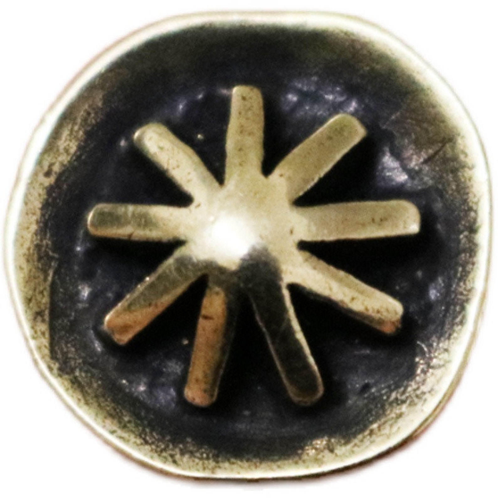 Brass Concho Screw Back Vintage Chrysanthemum Shape Leather - Etsy