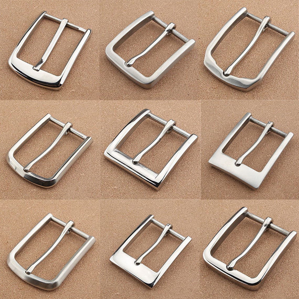 Pin Buckle Solid Stainless Steel Single Pin Buckle Hardware - Etsy