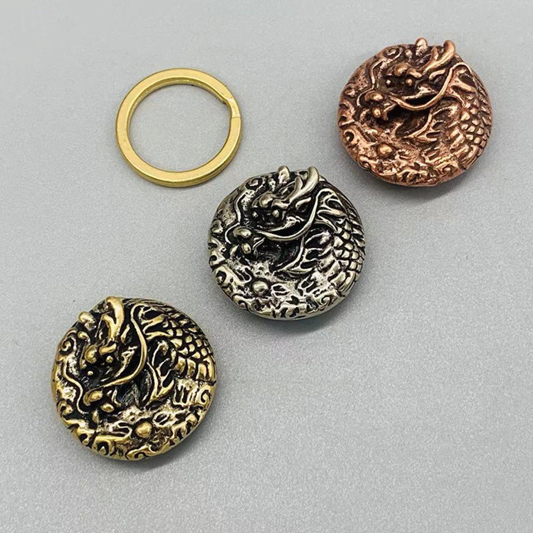 Brass Conchos Screw Back Vintage Dragon Head Pattern Round Shape ...