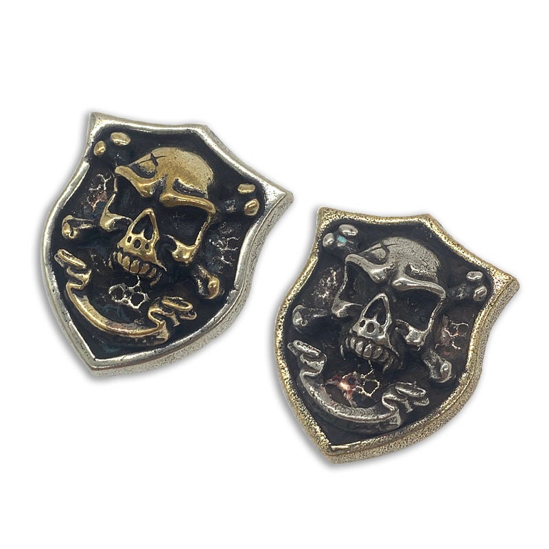 Brass Conchos Screw Back Vintage Skull Concho Decorative Rivet - Etsy