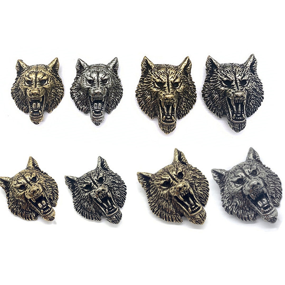 Brass Conchos Screw Back Roaring Bear Vintage Leather Crafting Concho ...