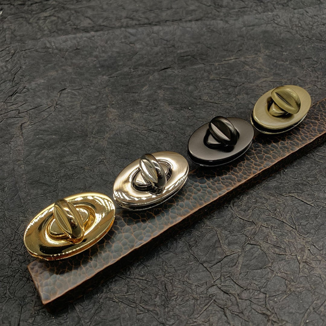 Turn Lock Clasp Purse Closure Twist Lock Fasteners for DIY Craft Bag ...