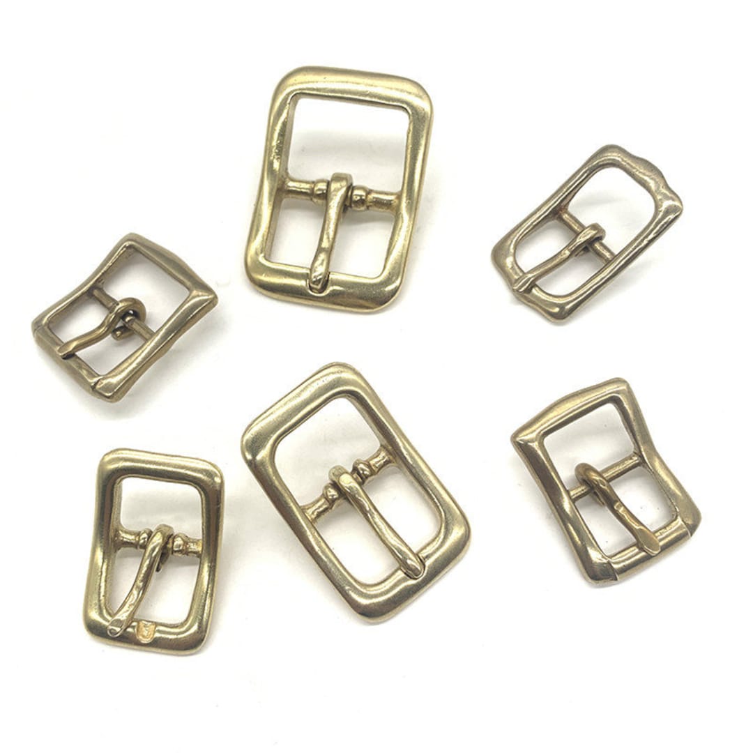 Solid Brass Roller Buckle Single Pin Middle Center Bar Buckle for ...