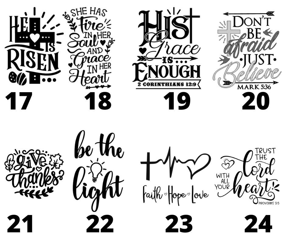 Religious/christian Permanent Vinyl Decal - Etsy