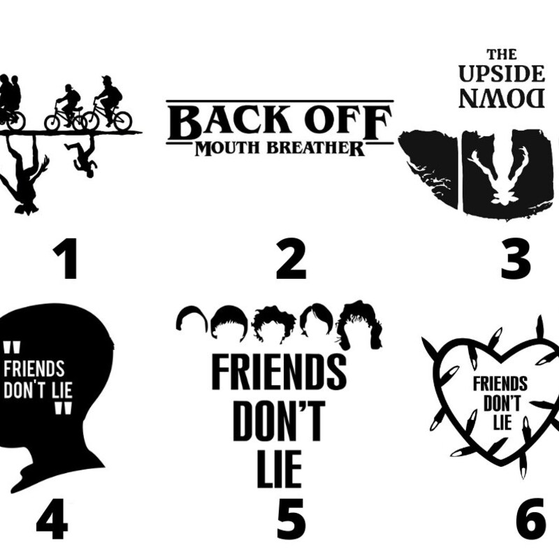 Strangers things stickers - Etsy México