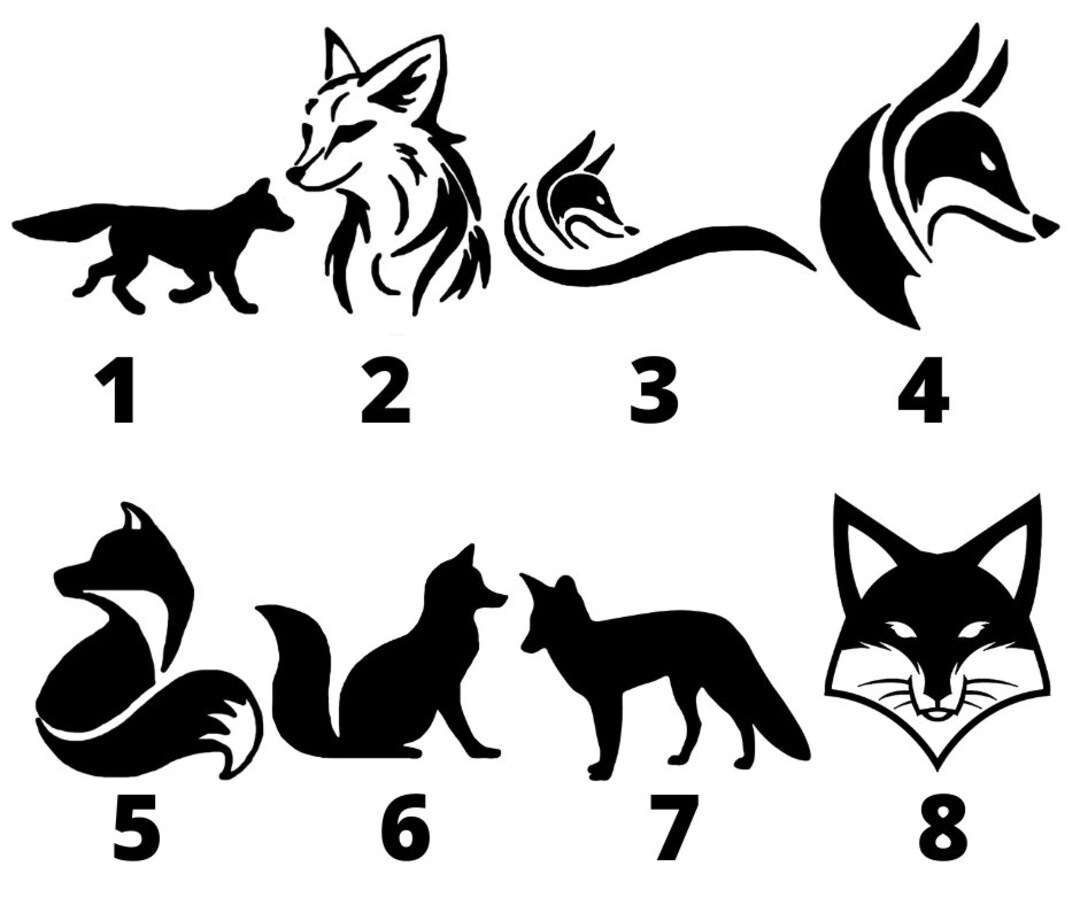 Fox Permanent Vinyl Decal - Etsy