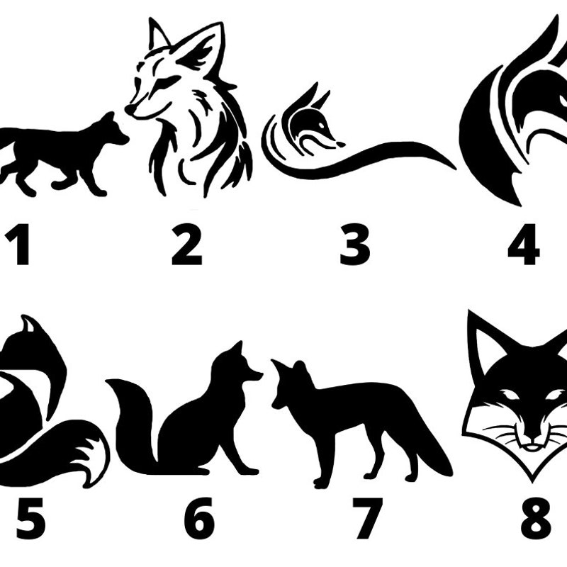 Fox decal - Etsy