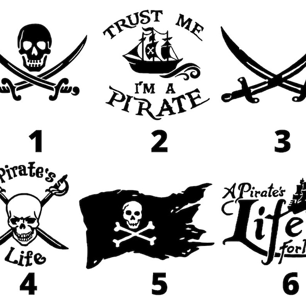 Pirate Wall Decals - Etsy