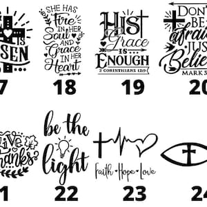 Religious/christian Permanent Vinyl Decal - Etsy