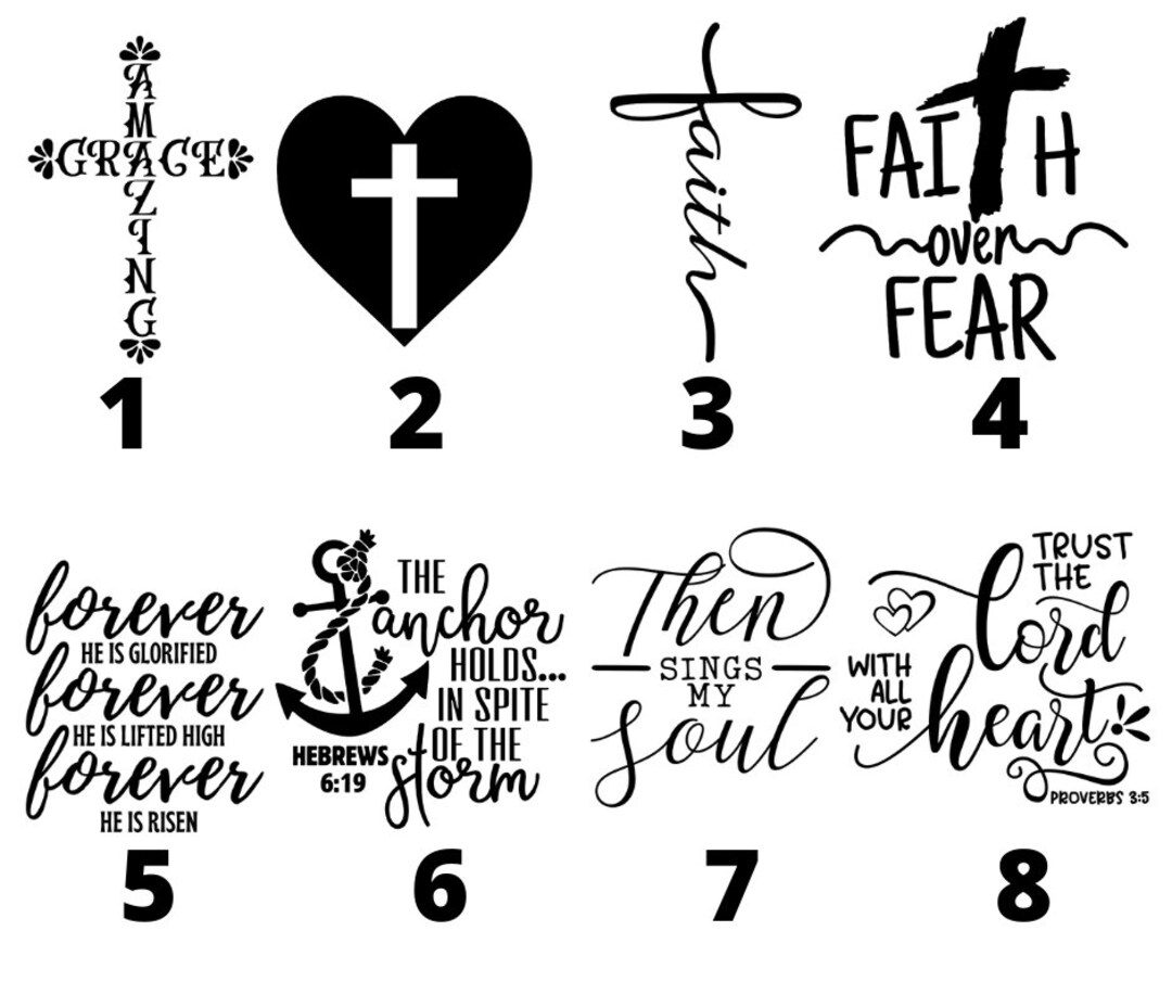 Religious/christian Permanent Vinyl Decal - Etsy