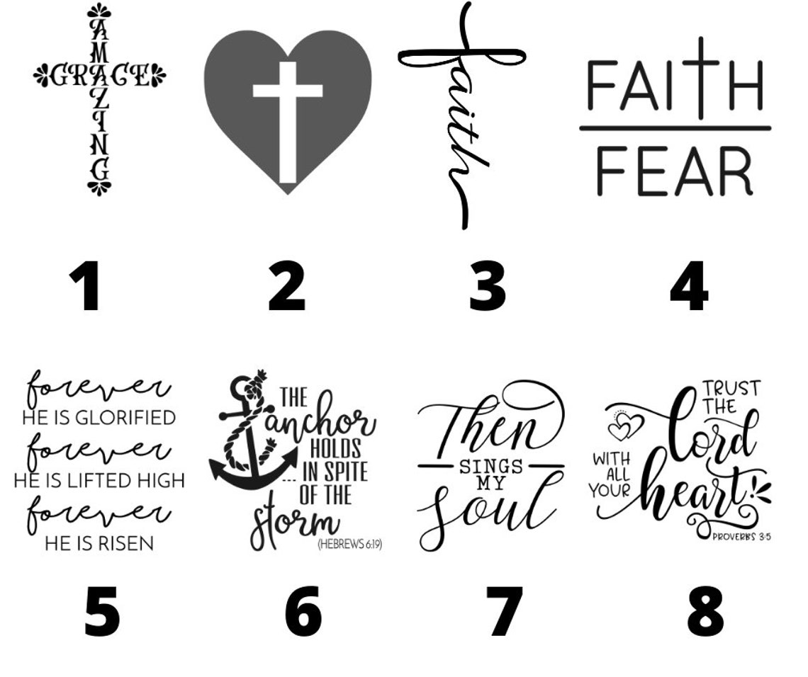 Religious/christian Permanent Vinyl Decal - Etsy